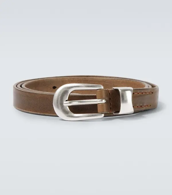 Our Legacy Calf Leather Belt - Brown
