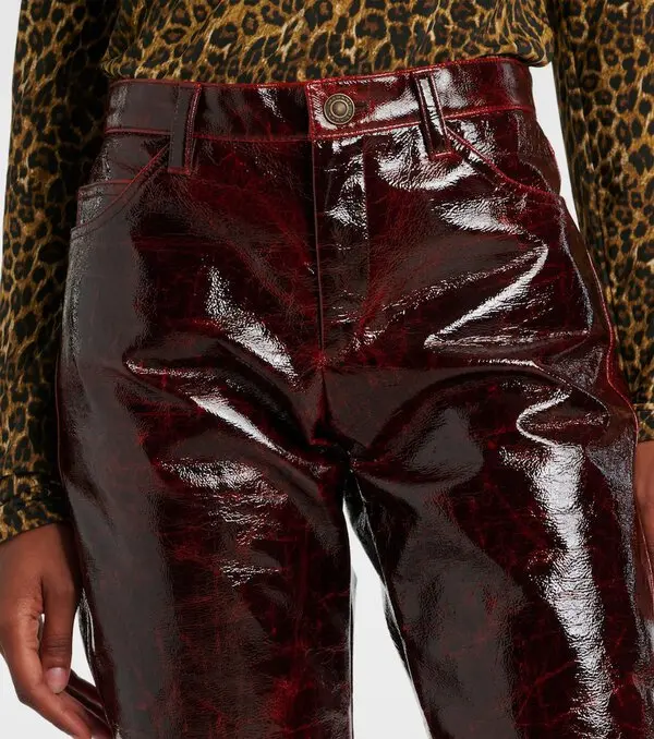 Isabel Marant Étoile Lovis Slim Cotton-blend Pants - Brown