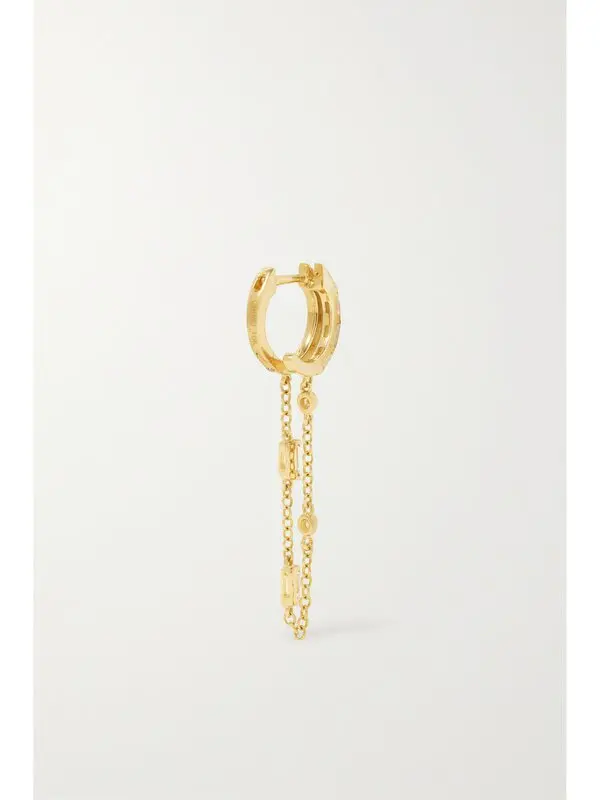 Shay 18-karat Yellow Diamond Hoop Earrings