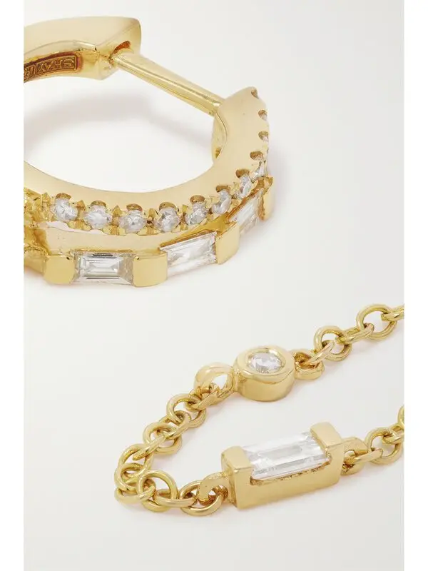 Shay 18-karat Yellow Diamond Hoop Earrings