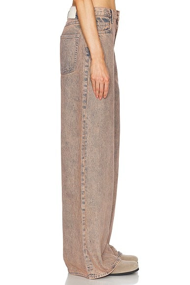 GRLFRND Luna Mid Rise Baggy Wide Leg Jeans