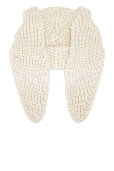 CHARLES JEFFREY Chunky Rabbit Beanie - Ecru
