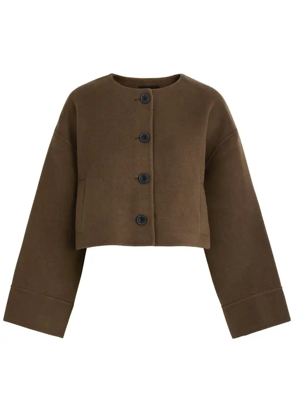 MEOTINE Karla Cropped Wool-blend Jacket