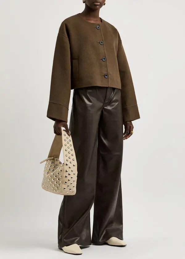 MEOTINE Karla Cropped Wool-blend Jacket