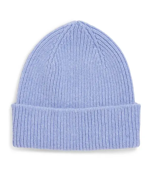 LE BONNET Ribbed Classic Beanie - Blue