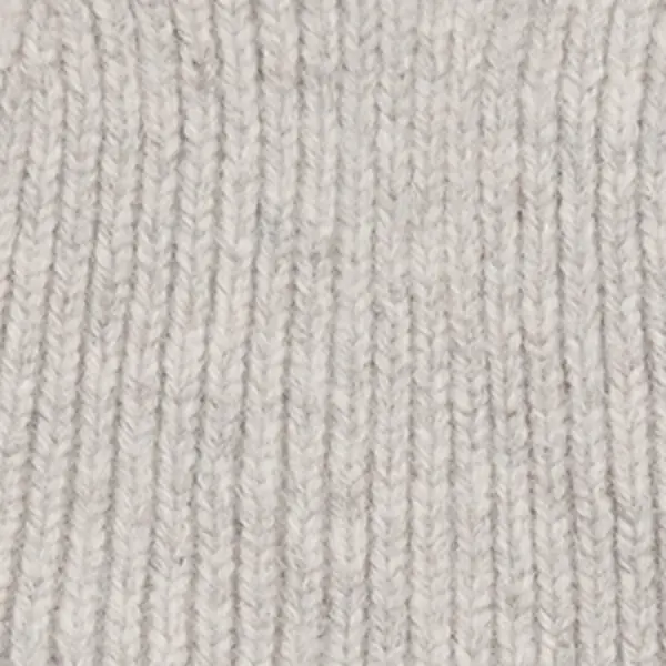 LE BONNET Ribbed Classic Beanie - Silver