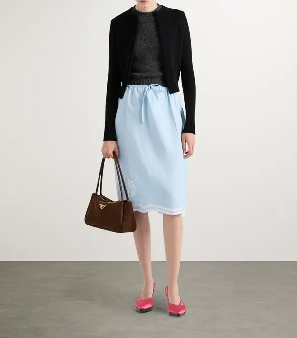 Prada Cashmere Short-sleeve Sweater