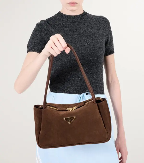 Prada Cashmere Short-sleeve Sweater