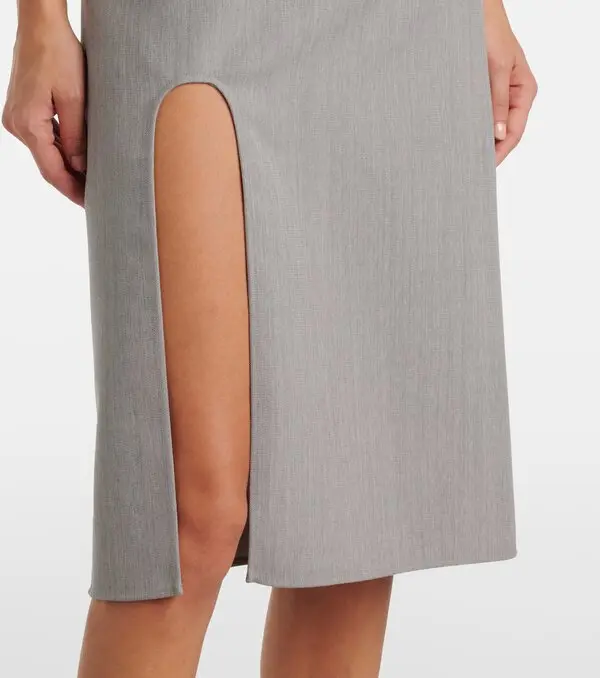 Stella McCartney Wool Pencil Skirt With Slit