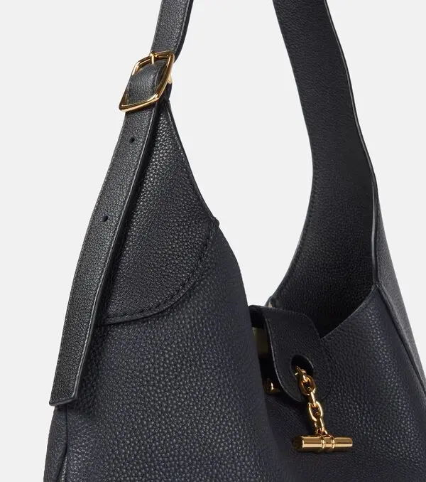 Loro Piana Bobbin Medium Leather Shoulder Bag