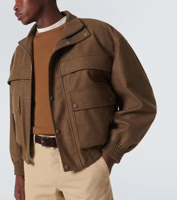 Loro Piana Virgin Wool Crewneck Sweater - Brown