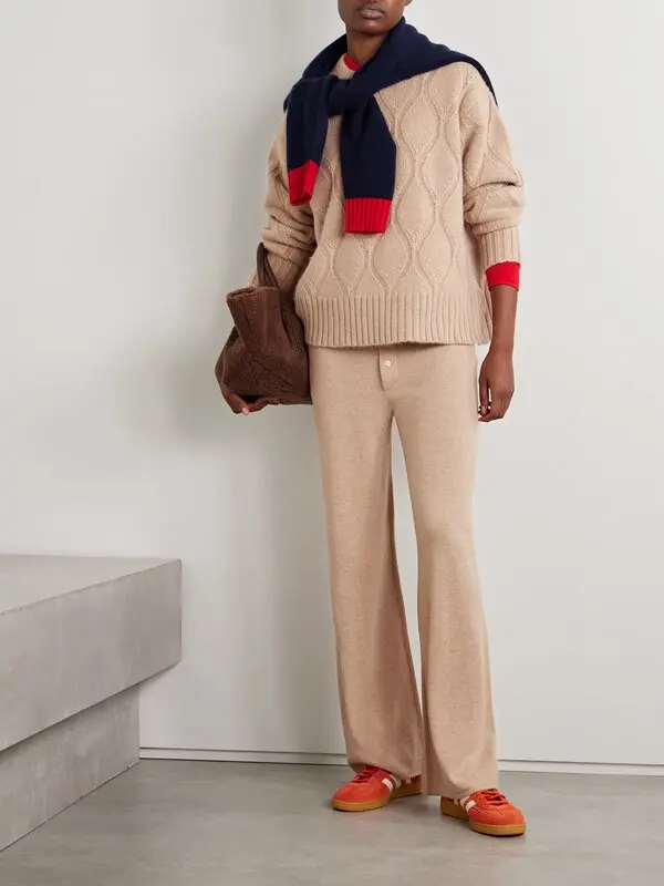 Guest In Residence Cashmere Sweater With Wavy Motif