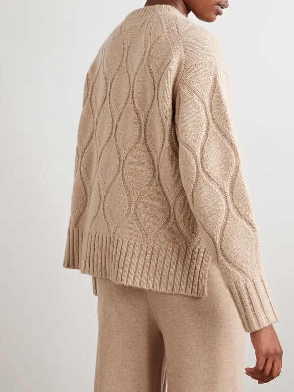 Guest In Residence Cashmere Sweater With Wavy Motif