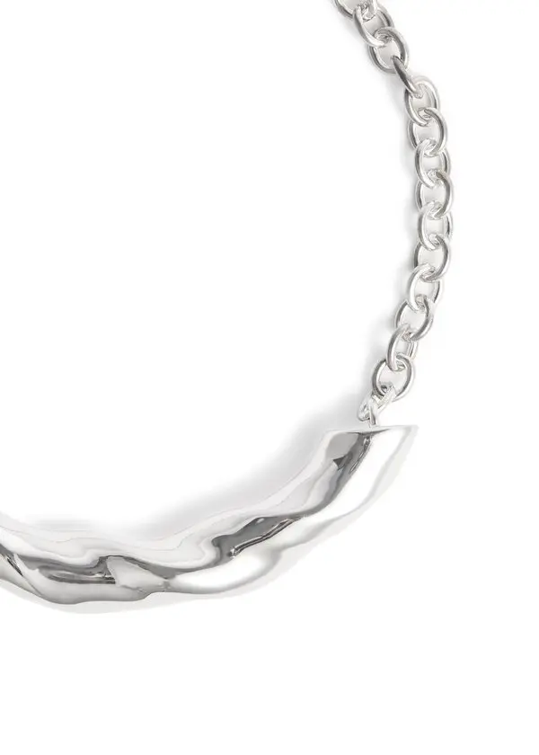 Agmes Astrid Sterling Sculptural Choker Necklace