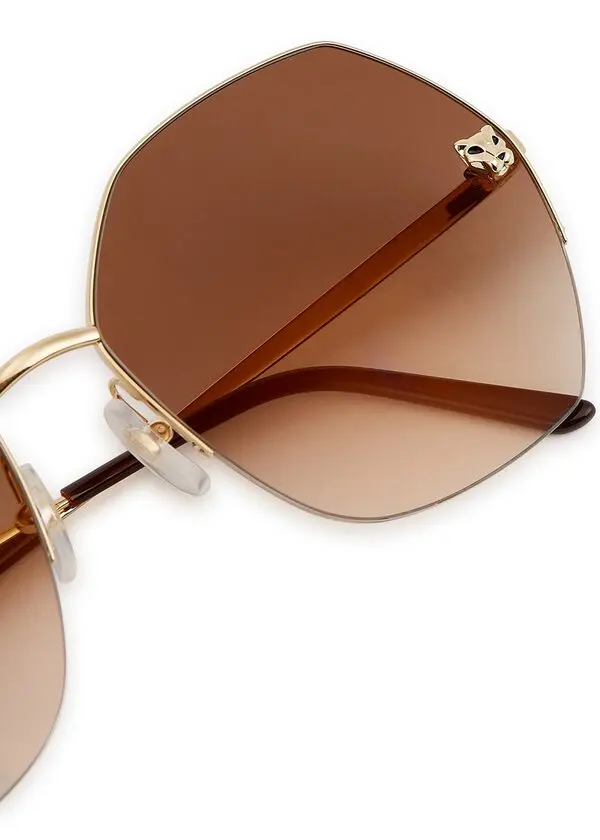 Cartier Panthère De -tone Sunglasses