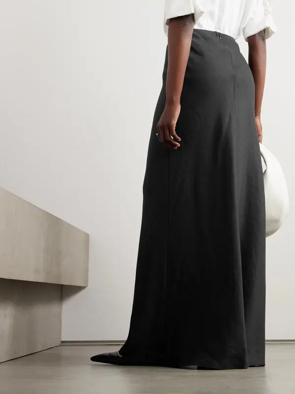 Theory Linen-blend Twill Maxi Skirt