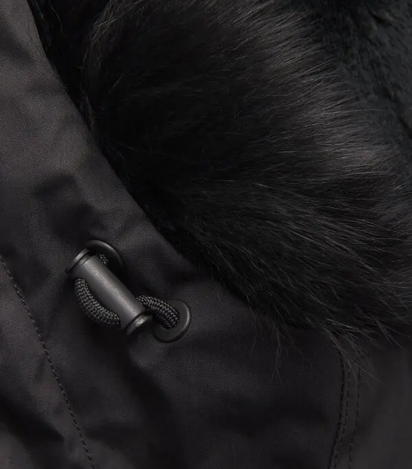 YVES SALOMON Rabbit Fur-lined Parka Coat
