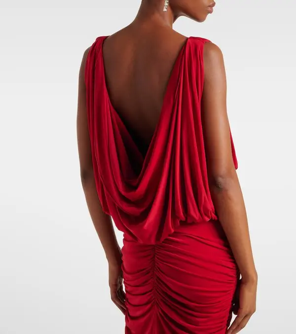 Magda Butrym Draped Ruched Midi Dress