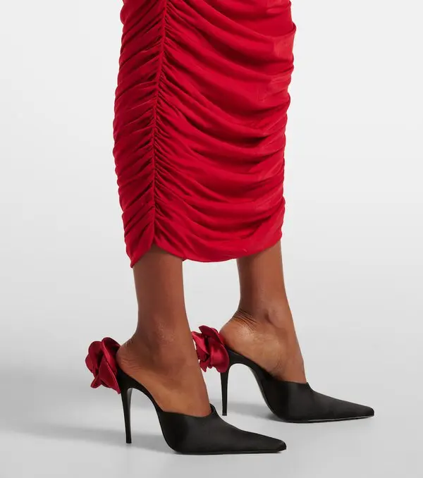Magda Butrym Draped Ruched Midi Dress
