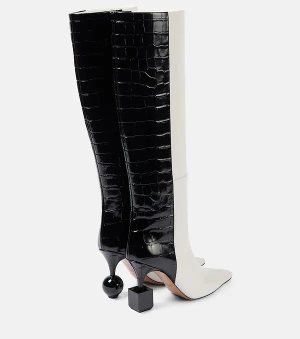 Jacquemus Les Bottes Bisou Leather Knee-high Boots