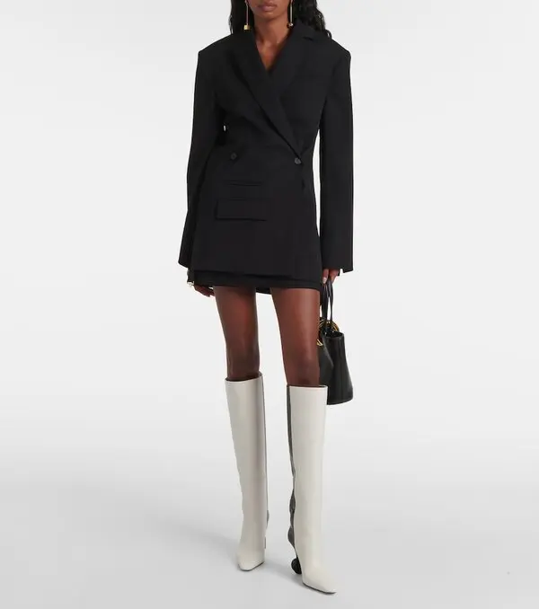 Jacquemus Les Bottes Bisou Leather Knee-high Boots