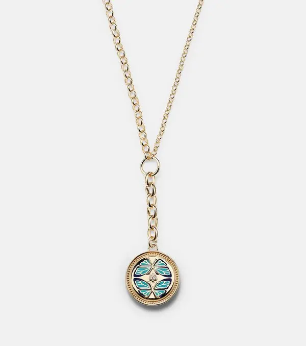 FOUNDRAE Reverie Medium 18kt Pendant Necklace With Diamonds