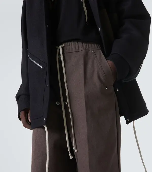 Rick Owens Bela Cotton Wide-leg Trousers - Grey