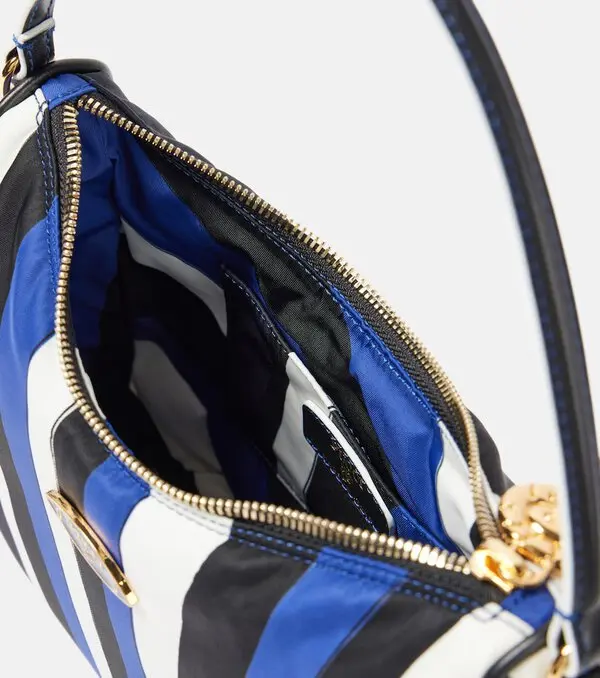 Emilio Pucci Yummy Iride Canvas Shoulder Bag - Blue