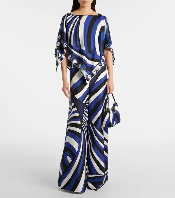 Emilio Pucci Yummy Iride Canvas Shoulder Bag - Blue