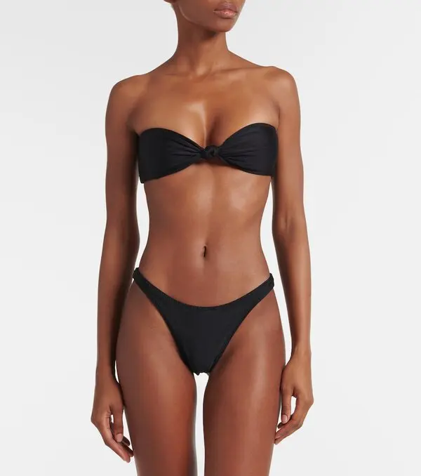 SAME Bandeau Bikini Top - Black