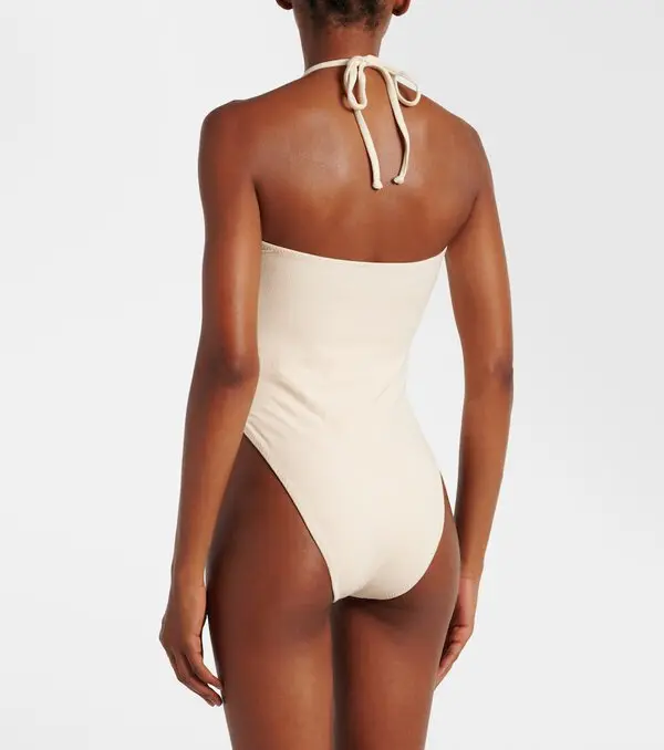 SAME Floral Appliqué Cut Out Swimsuit