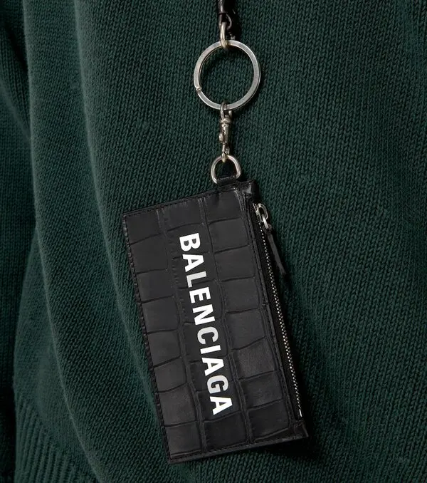 Balenciaga Cash Card Case On Keyring