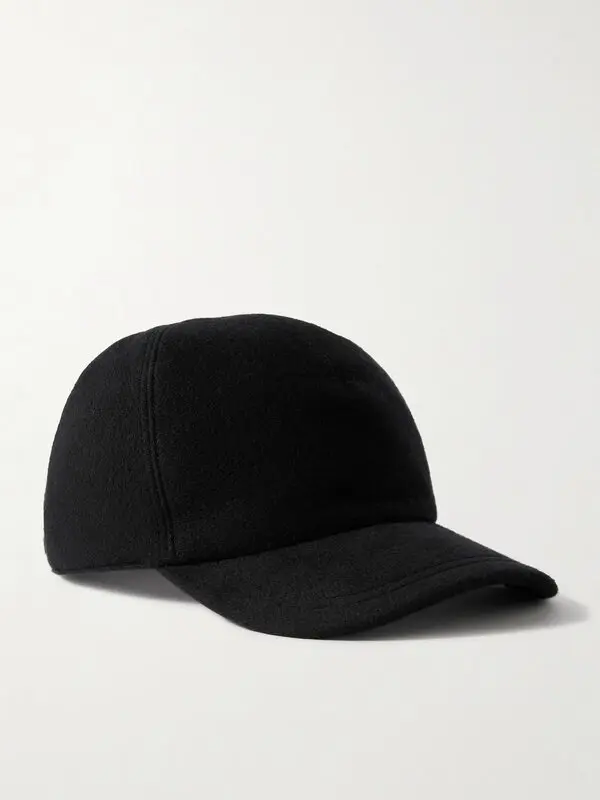 Gabriela Hearst Cashmere Baseball Cap - Black