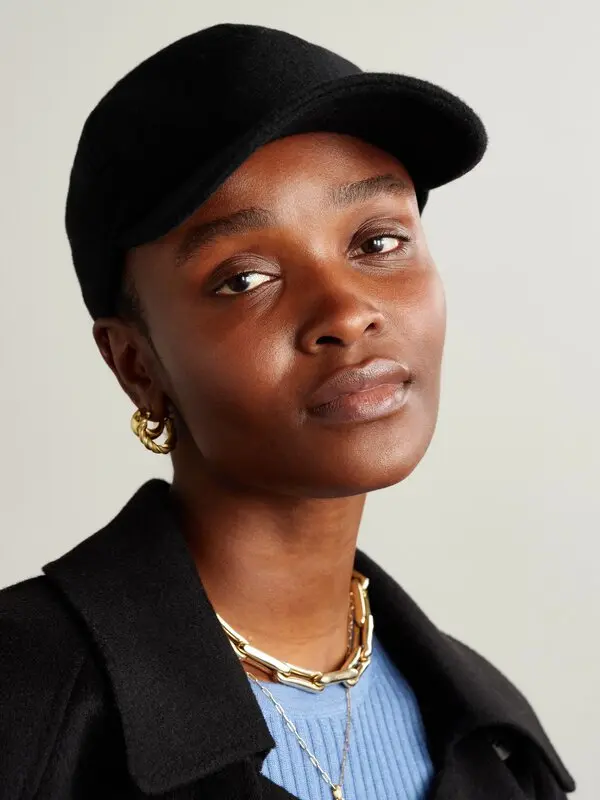 Gabriela Hearst Cashmere Baseball Cap - Black