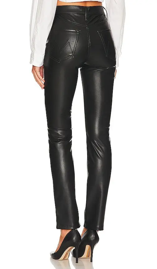 MOTHER The Dazzler Skimp Faux Leather Trousers