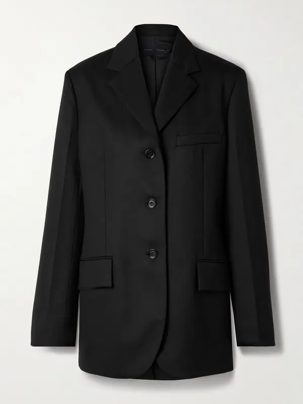 Proenza Schouler Archer Wool-blend Twill Blazer - Black