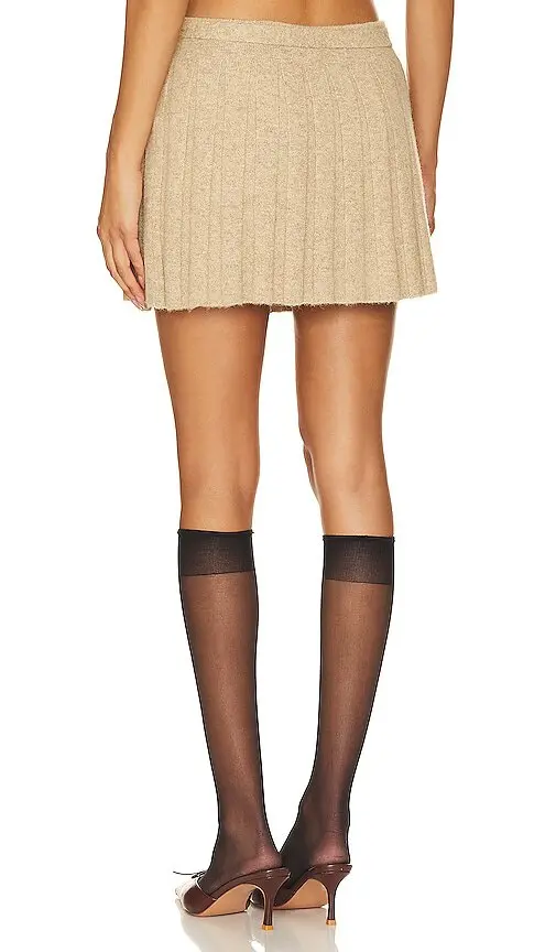 LOBA Nili Pleated Wrap Skirt - Tan