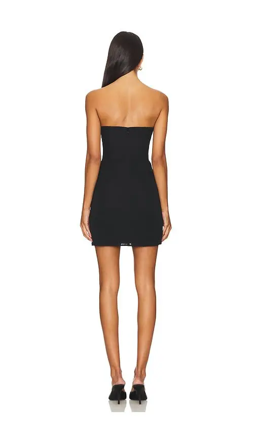 Amanda Uprichard Crepe Chiffon Overlay Dress