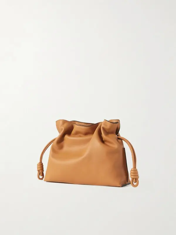 Loewe Flamenco Mini Leather Clutch - Brown