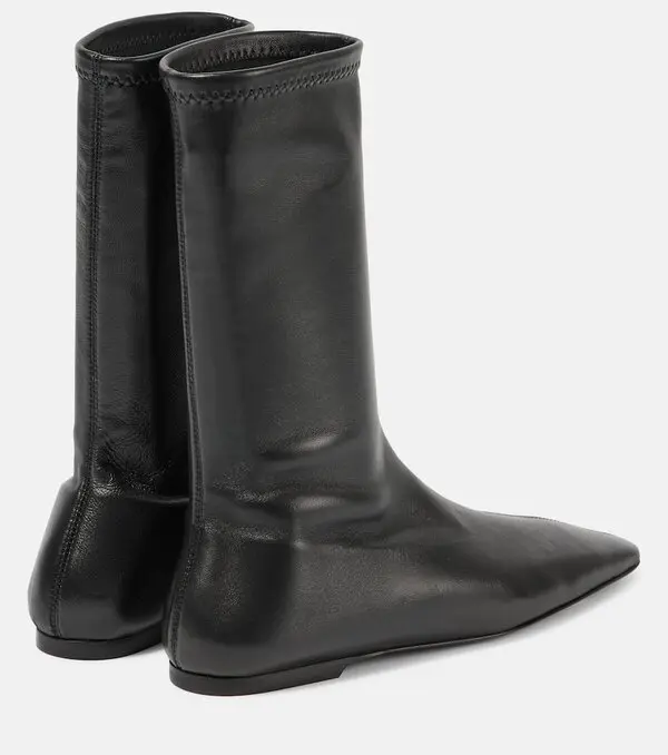 TOTEME Leather Sock Boots
