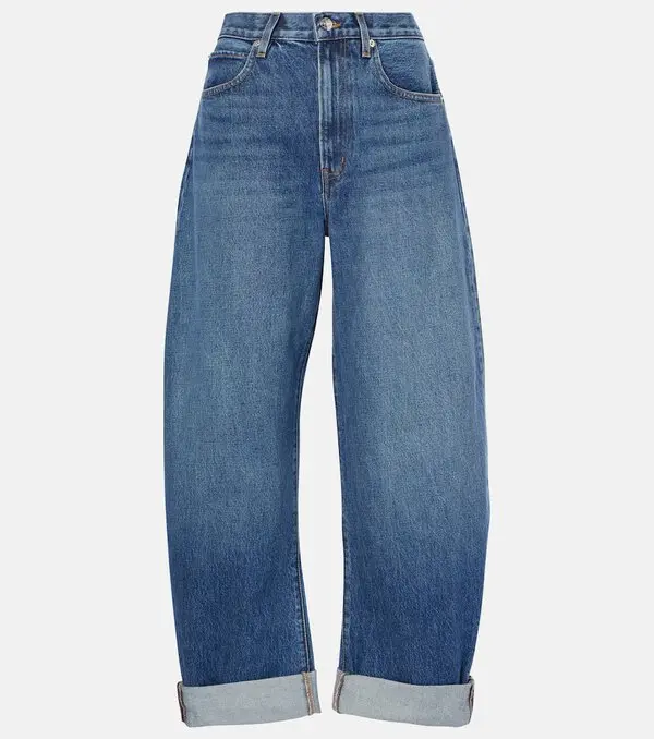 FRAME The Bubble Barrel-leg Jeans In Westbury