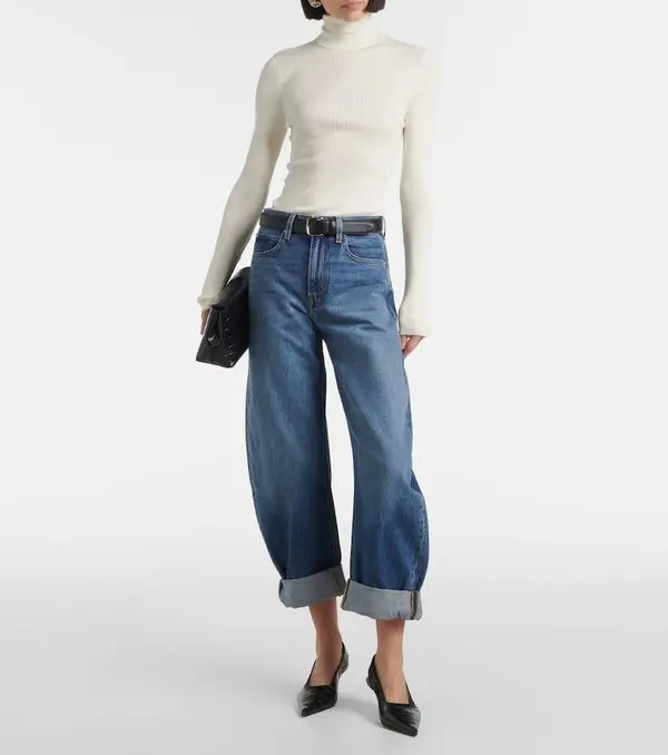 FRAME The Bubble Barrel-leg Jeans In Westbury