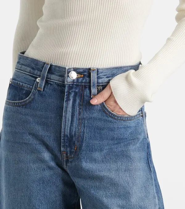 FRAME The Bubble Barrel-leg Jeans In Westbury