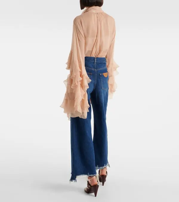 Chloé Mid-rise Wide-leg Jeans