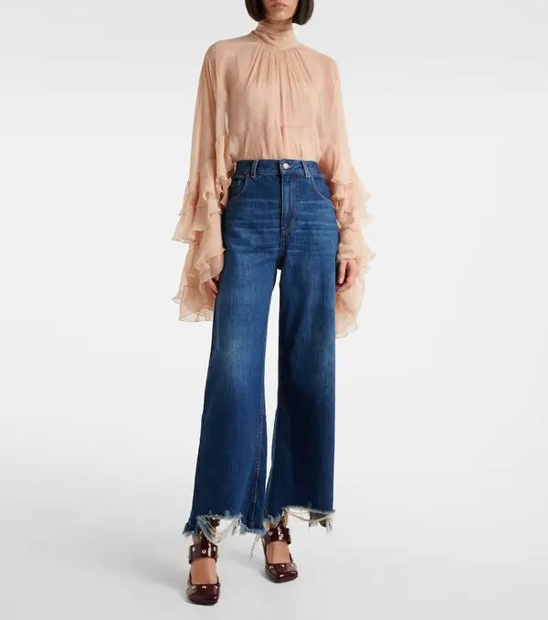 Chloé Mid-rise Wide-leg Jeans
