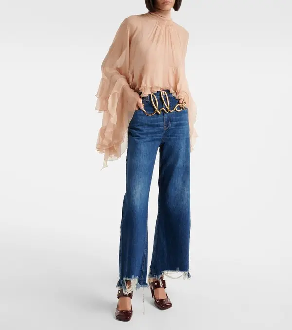 Chloé Mid-rise Wide-leg Jeans