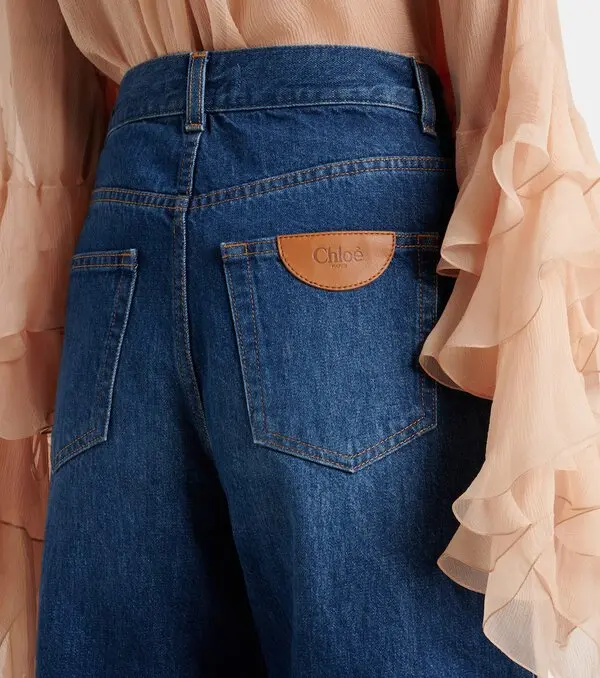 Chloé Mid-rise Wide-leg Jeans