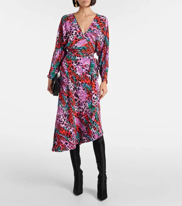 Diane Von Furstenberg Eloise Leopard-print Midi Wrap Dress