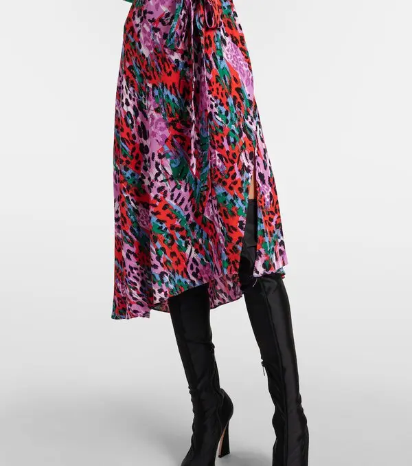 Diane Von Furstenberg Eloise Leopard-print Midi Wrap Dress