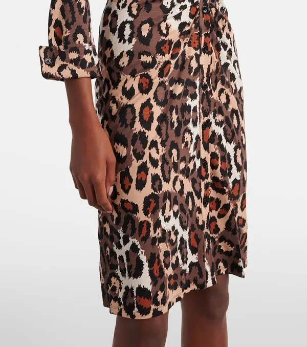 Diane Von Furstenberg Leopard-print Midi Dress